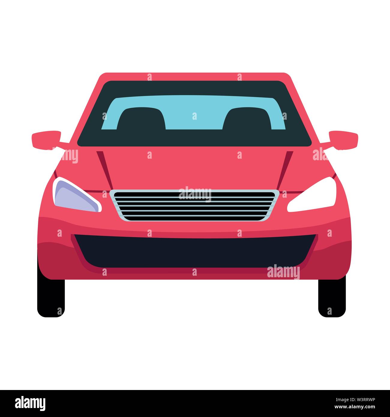 car transport sedan vehicle cartoon Stock Vector Image & Art - Alamy