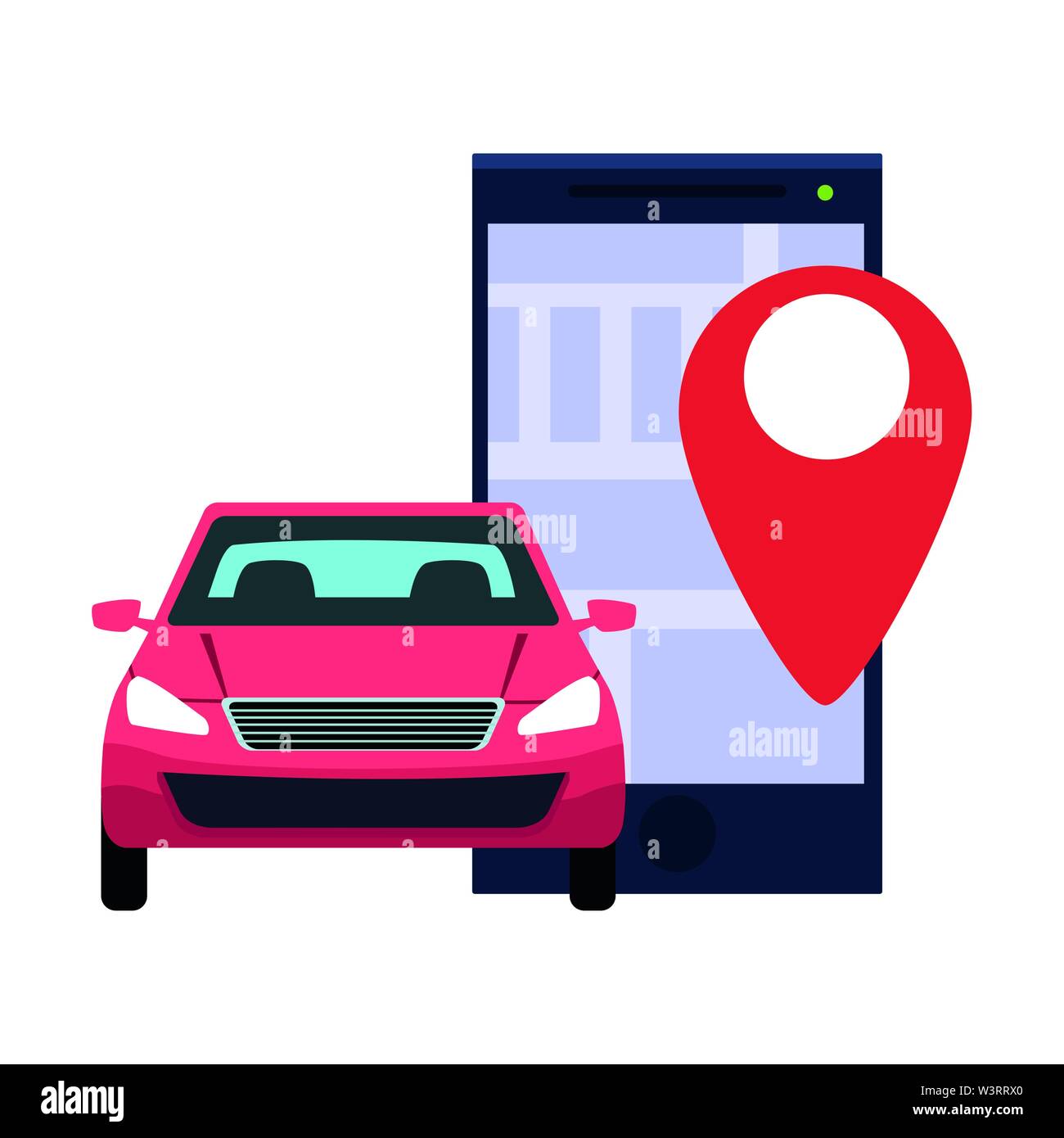 car transport sedan vehicle cartoon Stock Vector Image & Art - Alamy
