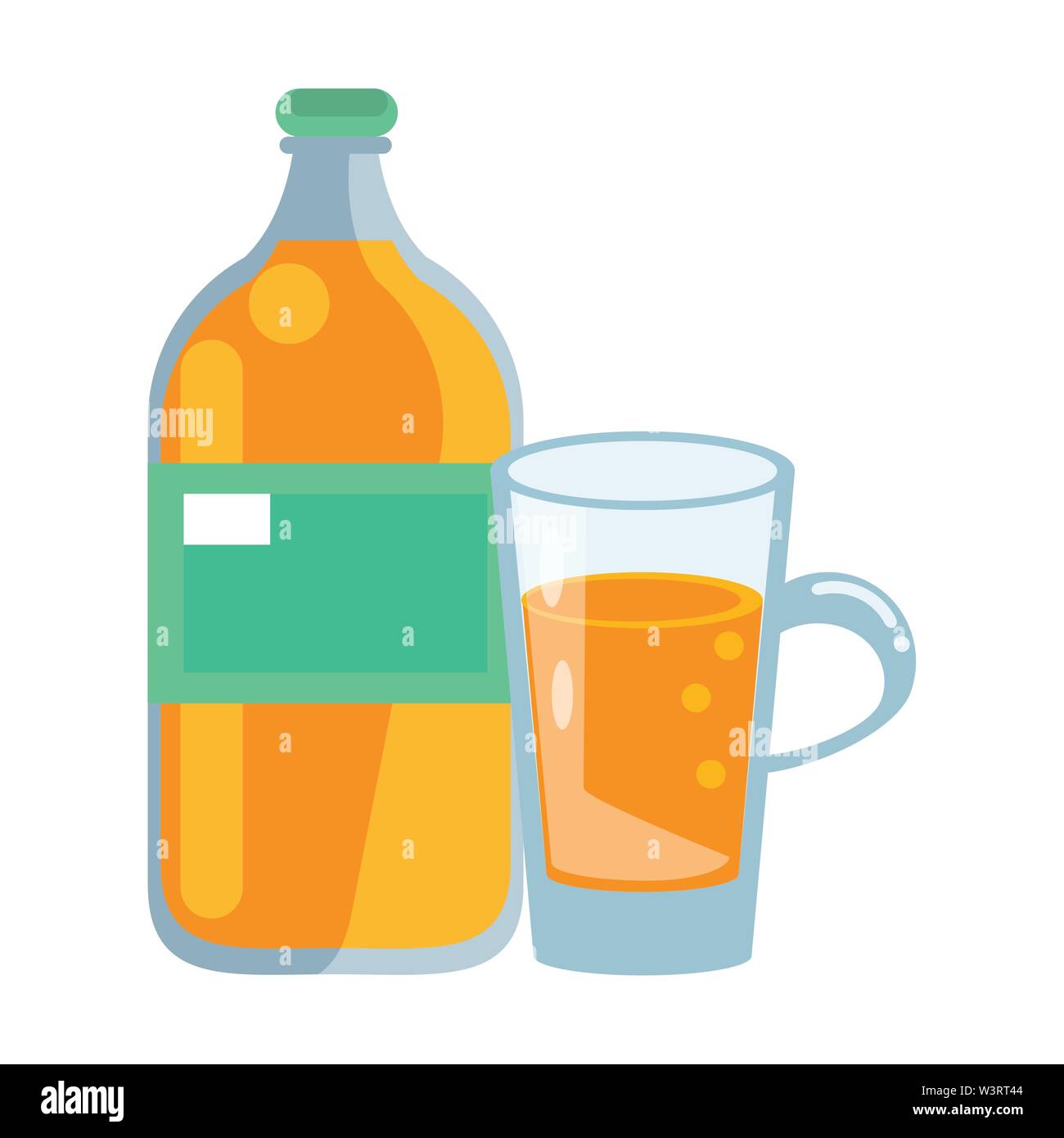 healthy drink juice nature cartoon Stock Vector Image & Art - Alamy