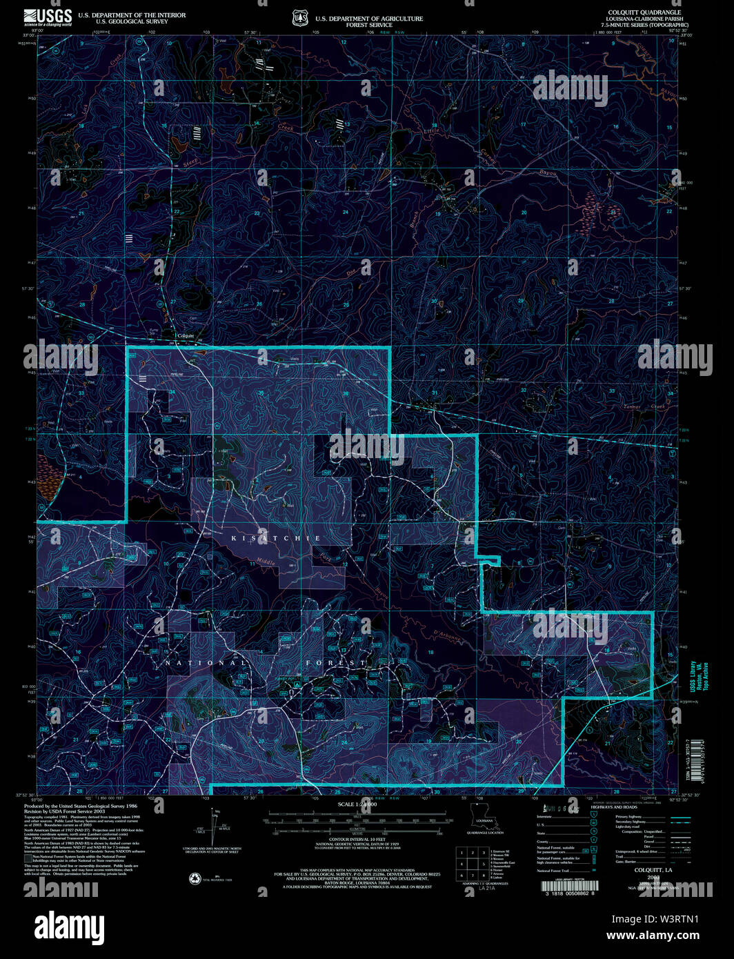 Map of colquitt hi-res stock photography and images - Alamy