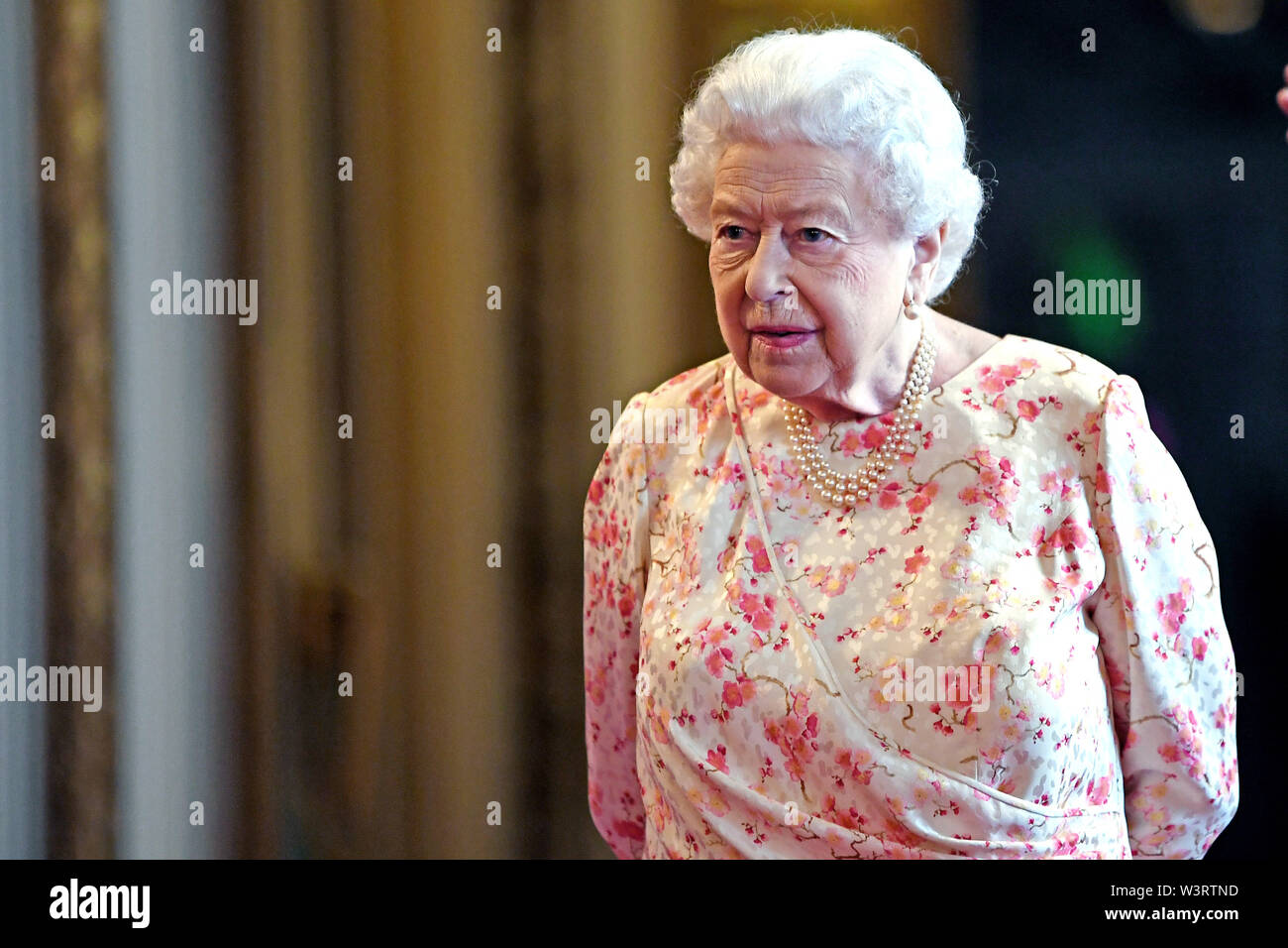 Queen Elizabeth II as she views the exhibition to mark the 200th ...