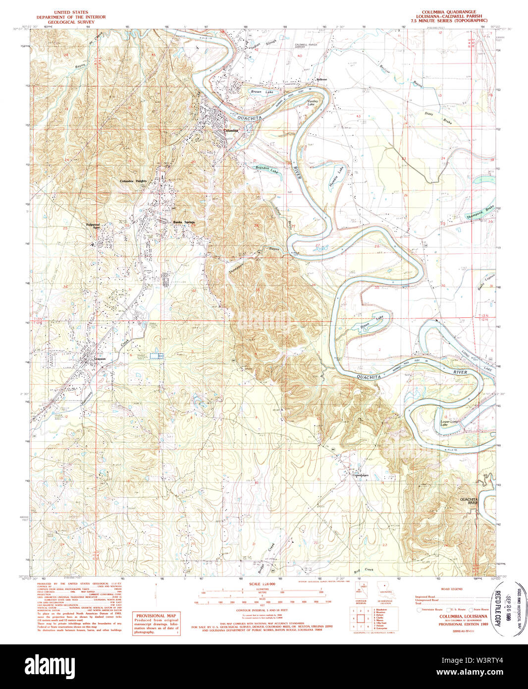 Historical columbia map Cut Out Stock Images & Pictures - Alamy