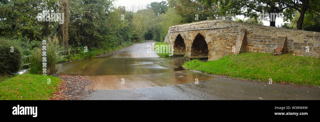 Sutton Splash and Pack Horse Bridge Stock Photo - Alamy