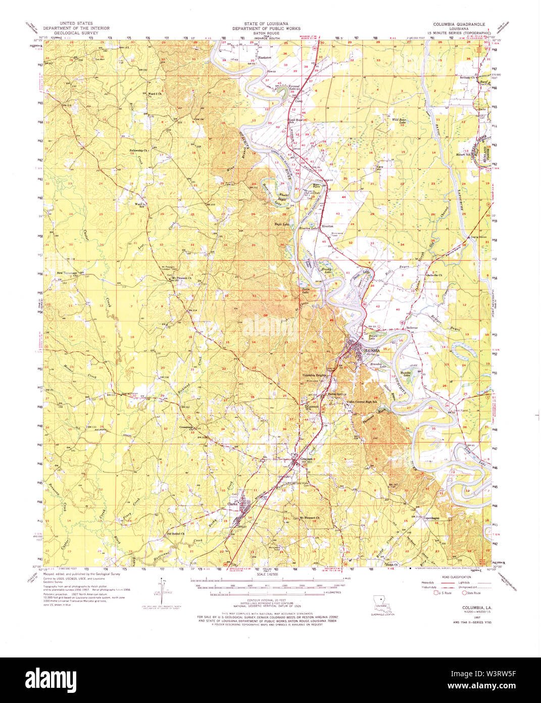 Historical columbia map Cut Out Stock Images & Pictures - Alamy