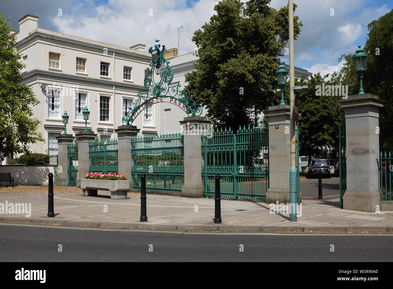 Pittville Park Gates, Cheltenham Stock Photo - Alamy