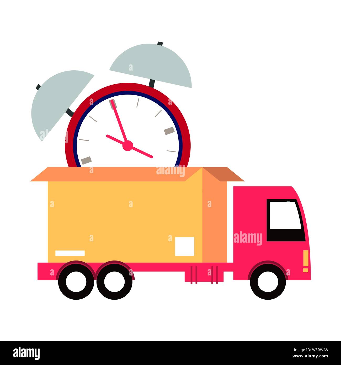 logistic and delivery shipping cartoon Stock Vector Image & Art - Alamy