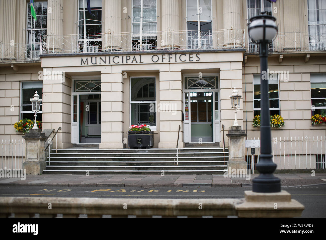 Main entrance to Cheltenham Municipal Offices on The Promenade Stock ...