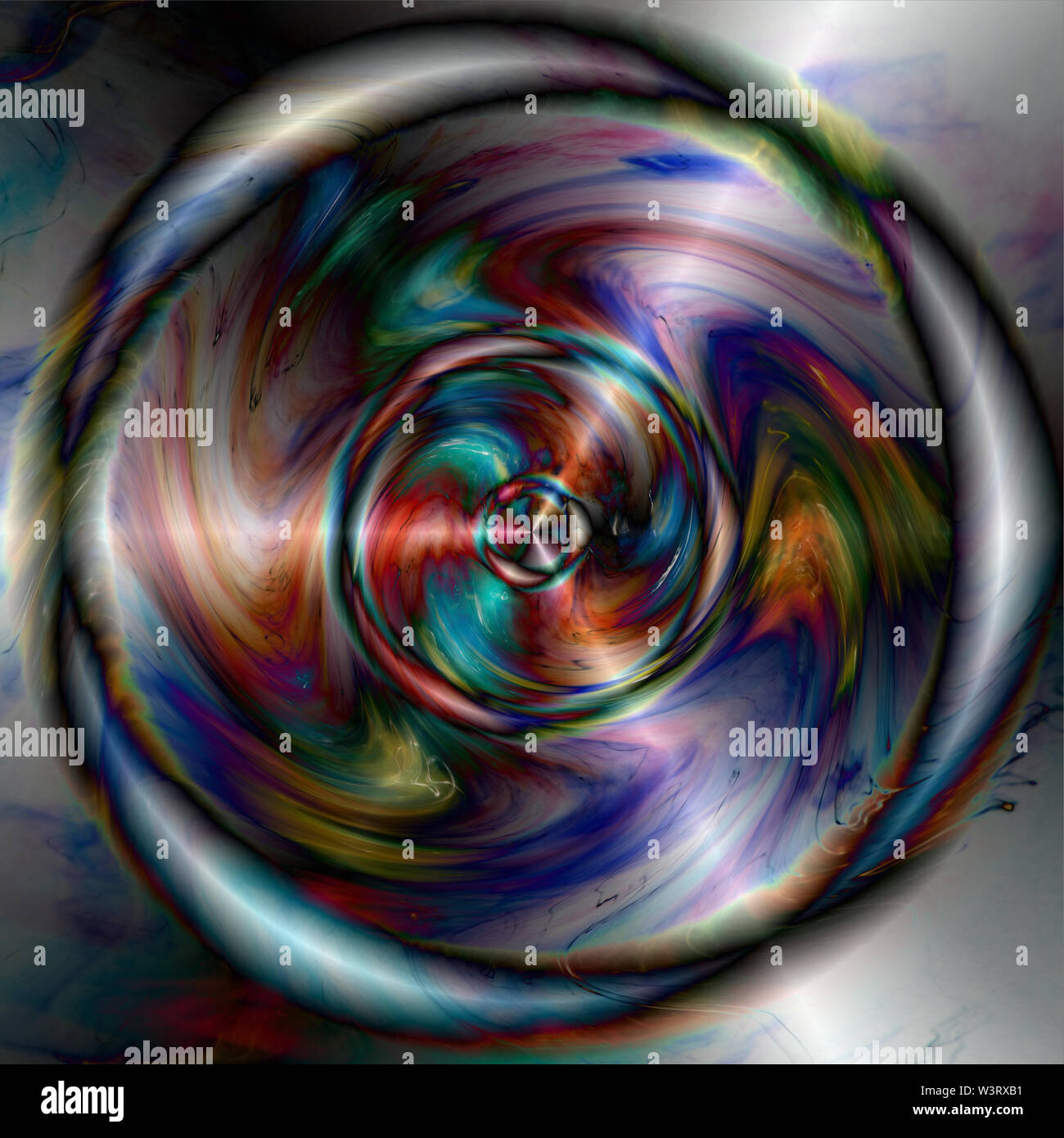 Digital art, abstract 3D objects with soft lighting, Germany Stock ...