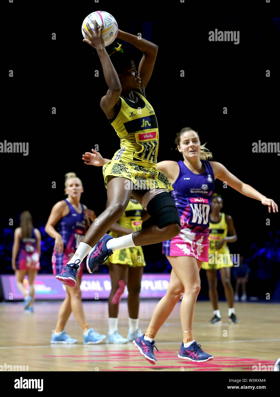 Jamaica's Nicole Dixon in action during the Netball World Cup match at ...