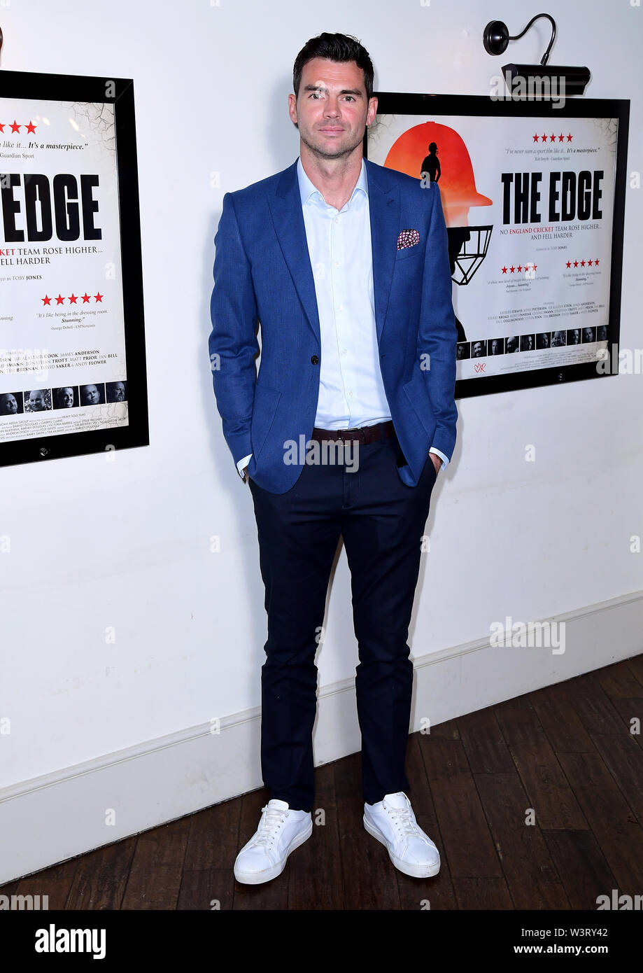 James Anderson attending the world premiere of The Edge at Picturehouse ...