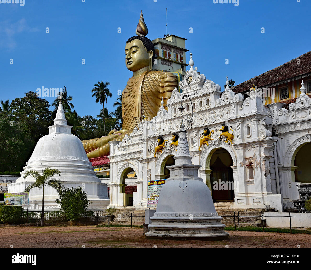 Jungle Temple of Wewurukannala Vihara, often thronged with worshippers ...