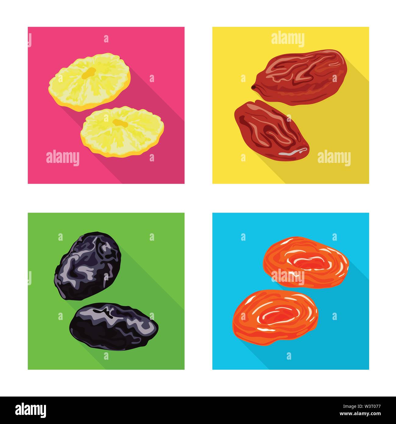 Dried ripe yellow pineapple Stock Vector Images - Alamy