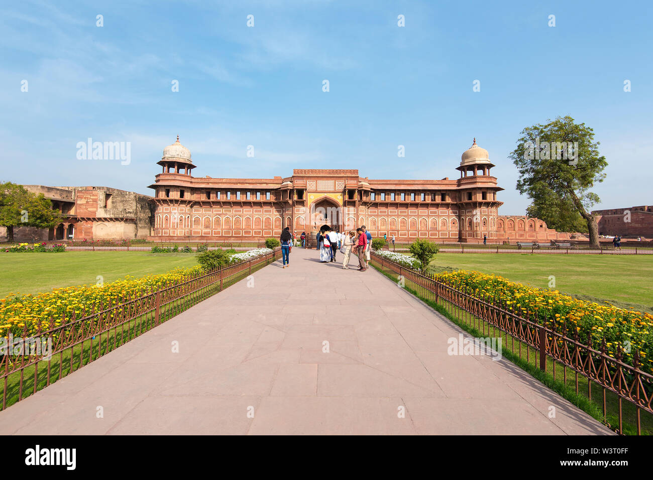 Agra Feb 28 Indian Architecture Of Red Fort In Agra On February 28