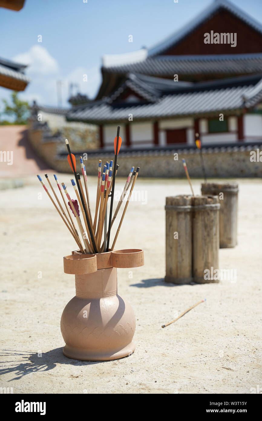 Tuho game of Joseon Dynasty. Tongjeyoung is a historical site of the ...