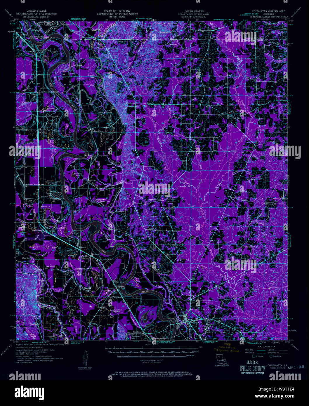 Coushatta map hi-res stock photography and images - Alamy