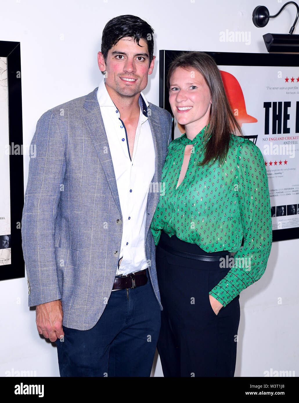 Sir Alastair Cook and Alice Cook attending the world premiere of The ...