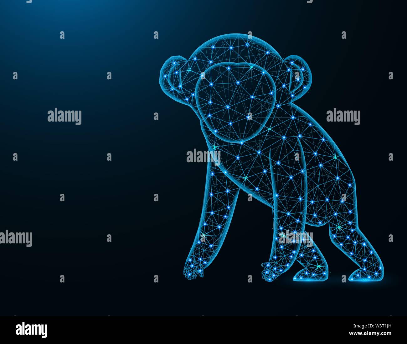 3d wireframe animal Stock Vector Images - Alamy