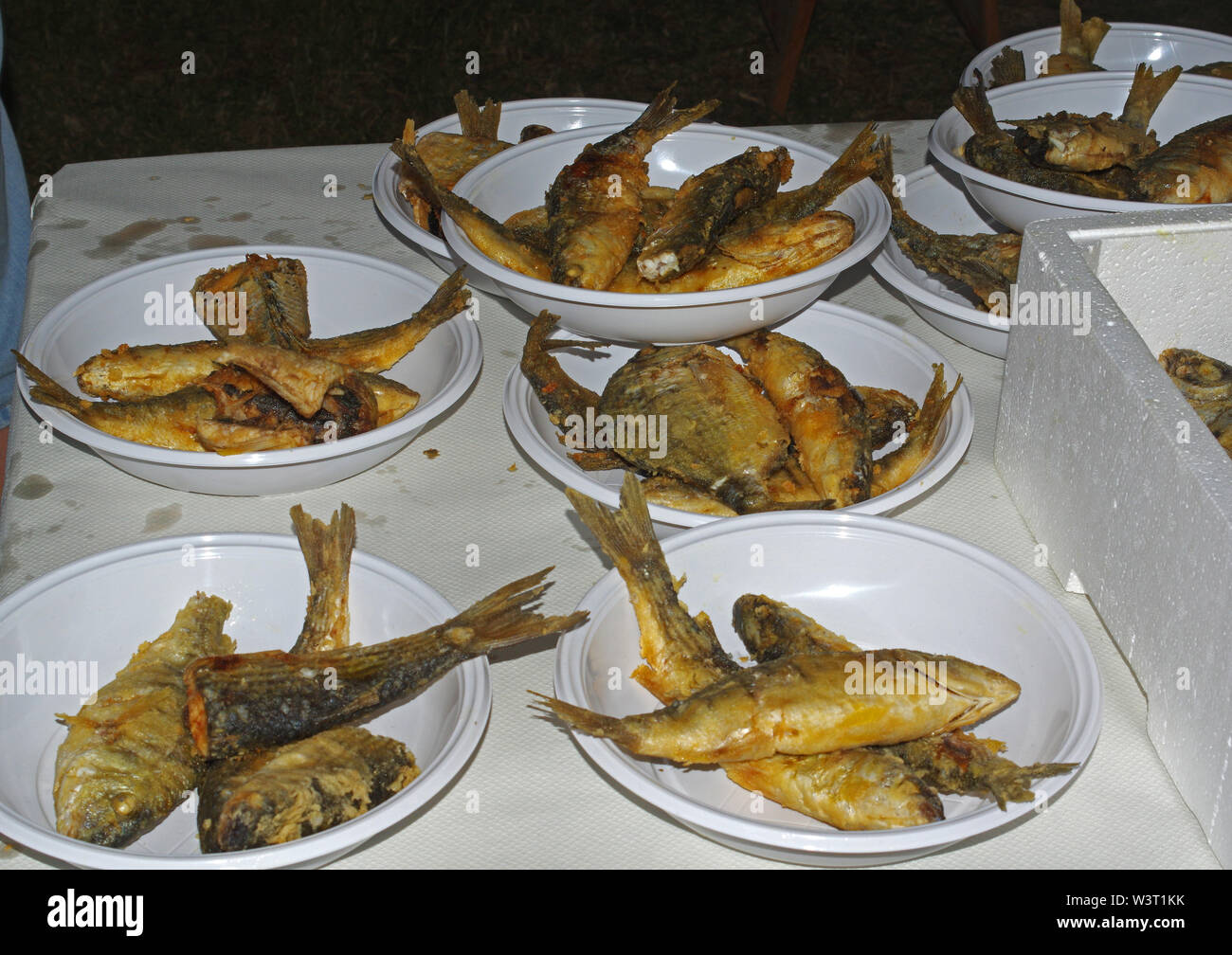 Mixed fried fish Stock Photo - Alamy