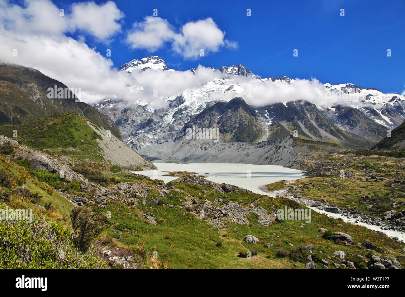 National park Mount Cook, New Zealand Stock Photo - Alamy