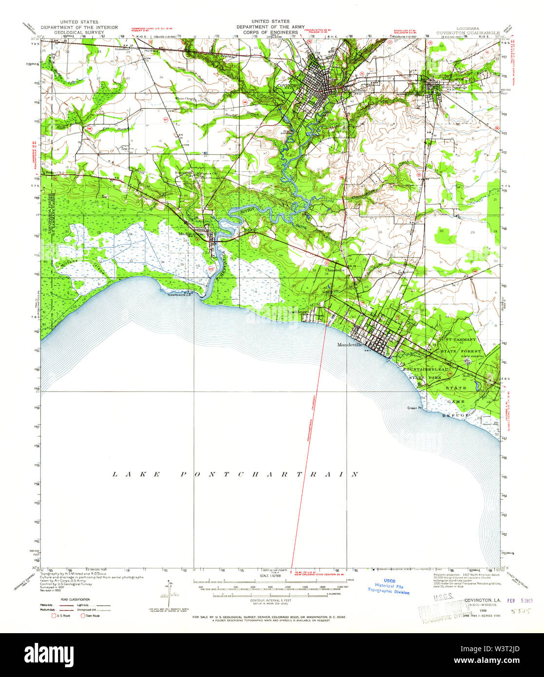 Map of covington louisiana hi-res stock photography and images - Alamy