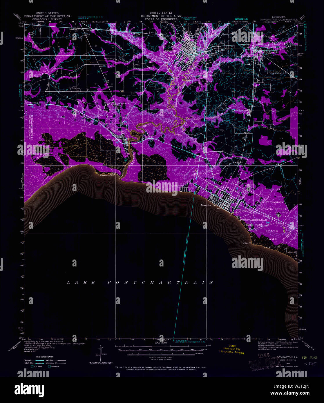 Covington louisiana map hi-res stock photography and images - Alamy