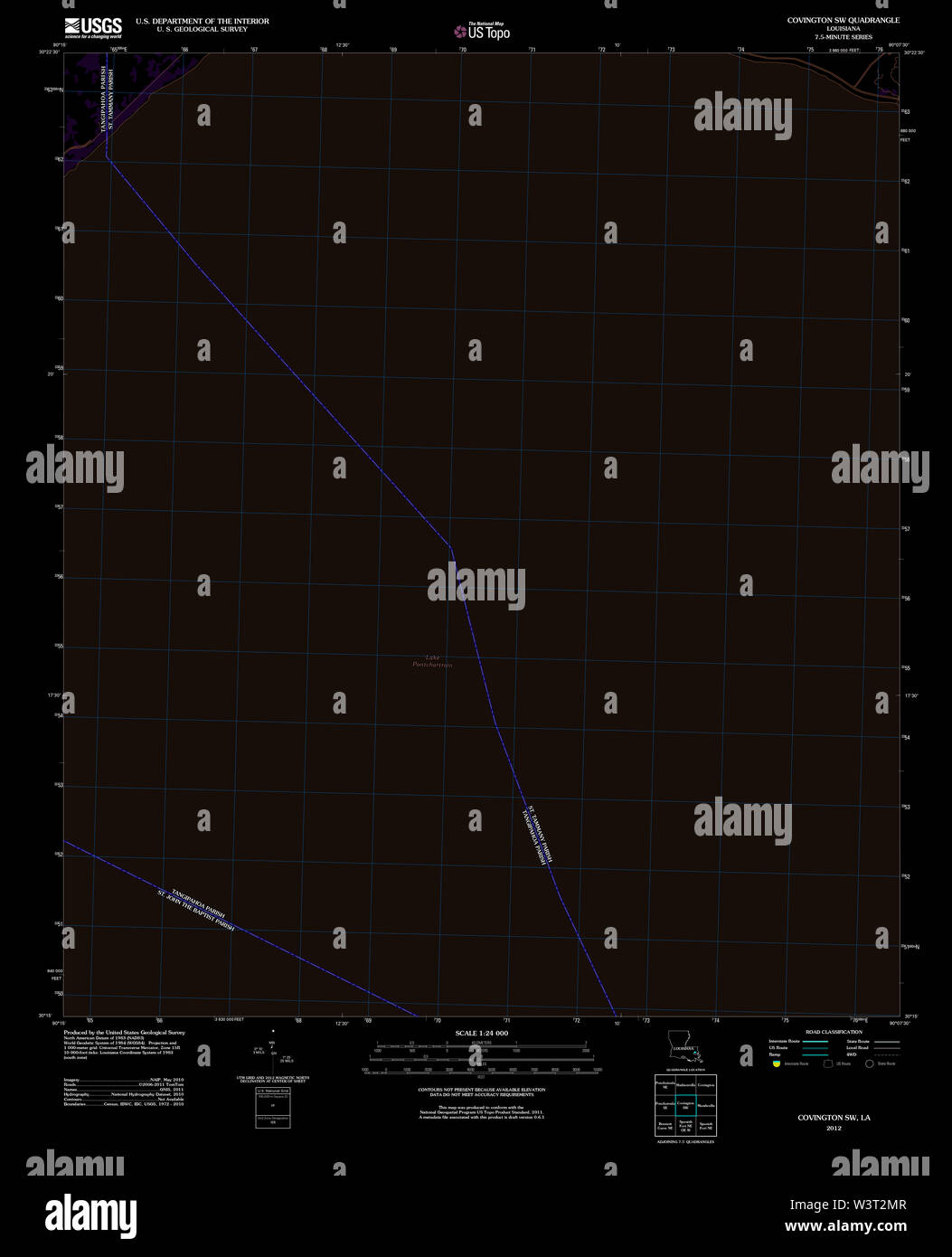 Covington louisiana map hi-res stock photography and images - Alamy