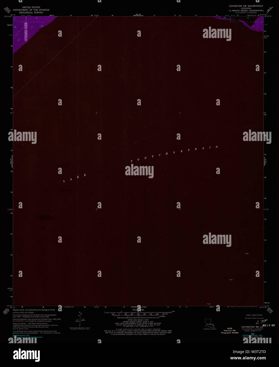 Map of covington louisiana hi-res stock photography and images - Alamy