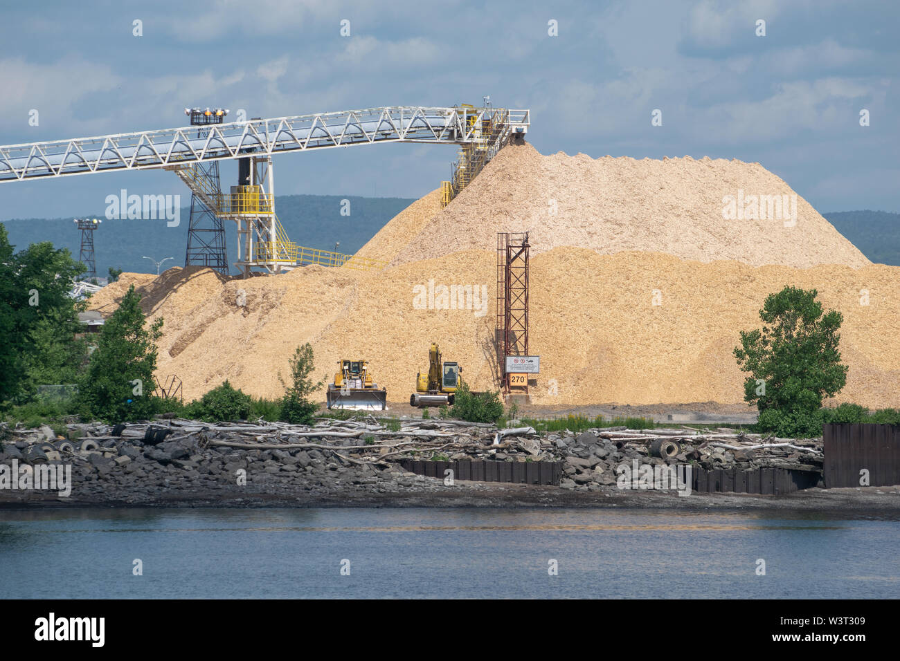 pile of wood chips Stock Photo - Alamy
