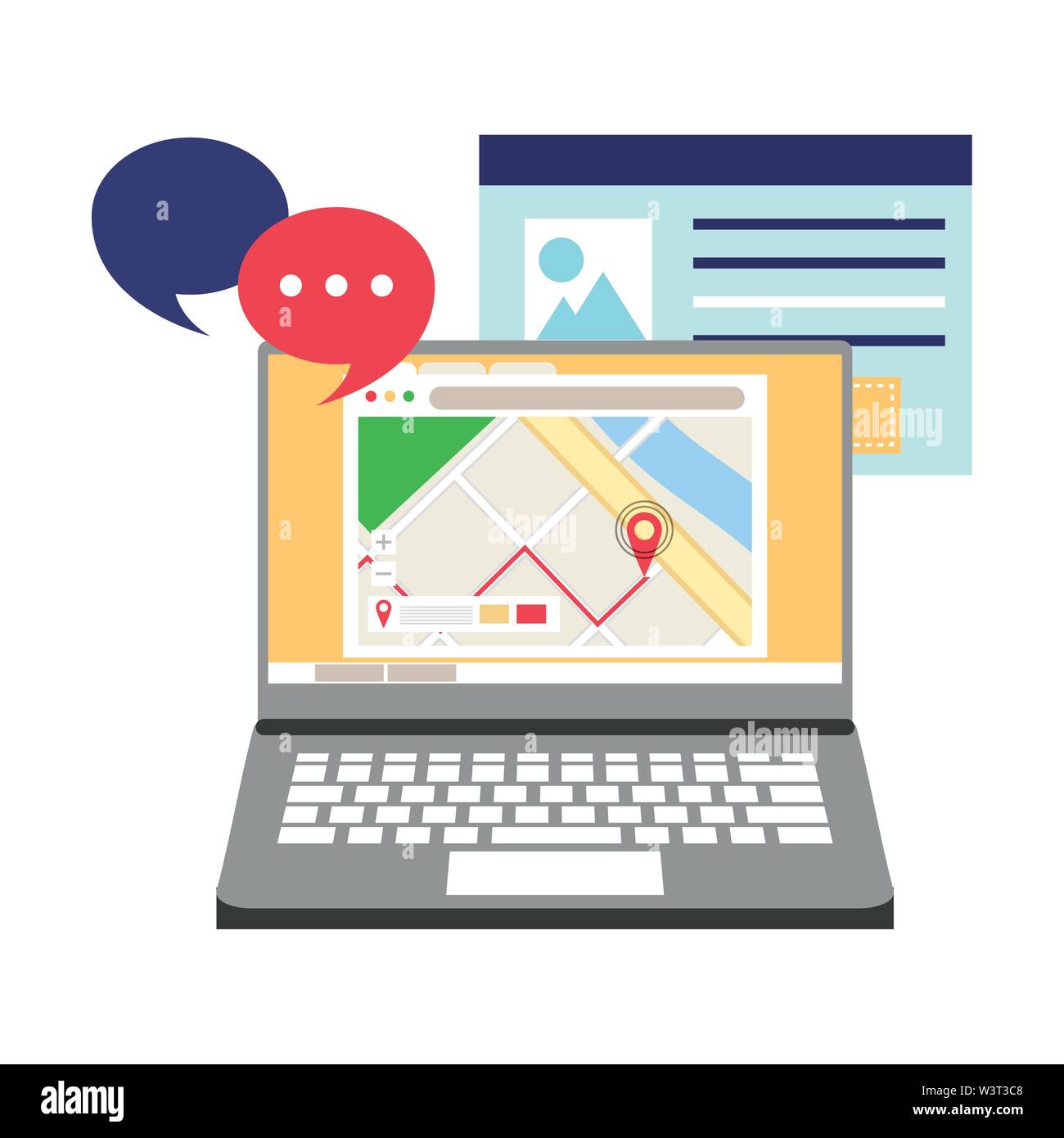 laptop technology hardware cartoon Stock Vector Image & Art - Alamy