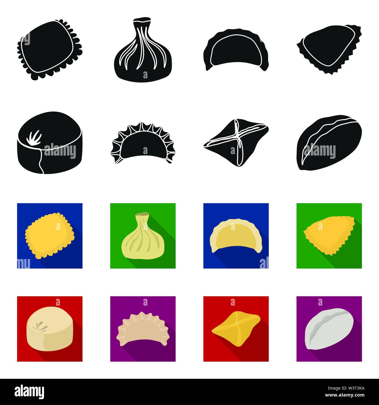 Vector design of products and cooking logo. Collection of products and ...