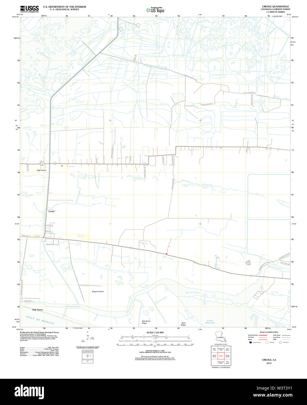 Map of creole hi-res stock photography and images - Alamy