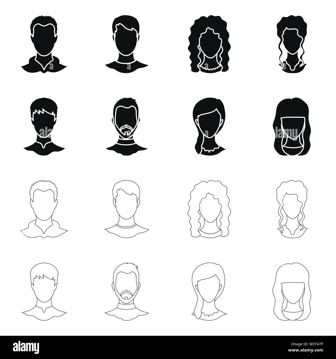 Vector illustration of professional and photo logo. Set of professional ...