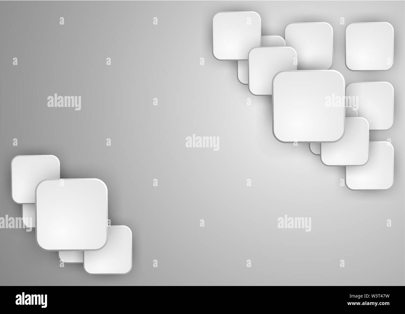 Abstract geometric shape from gray cubes. Vector illustration Stock ...