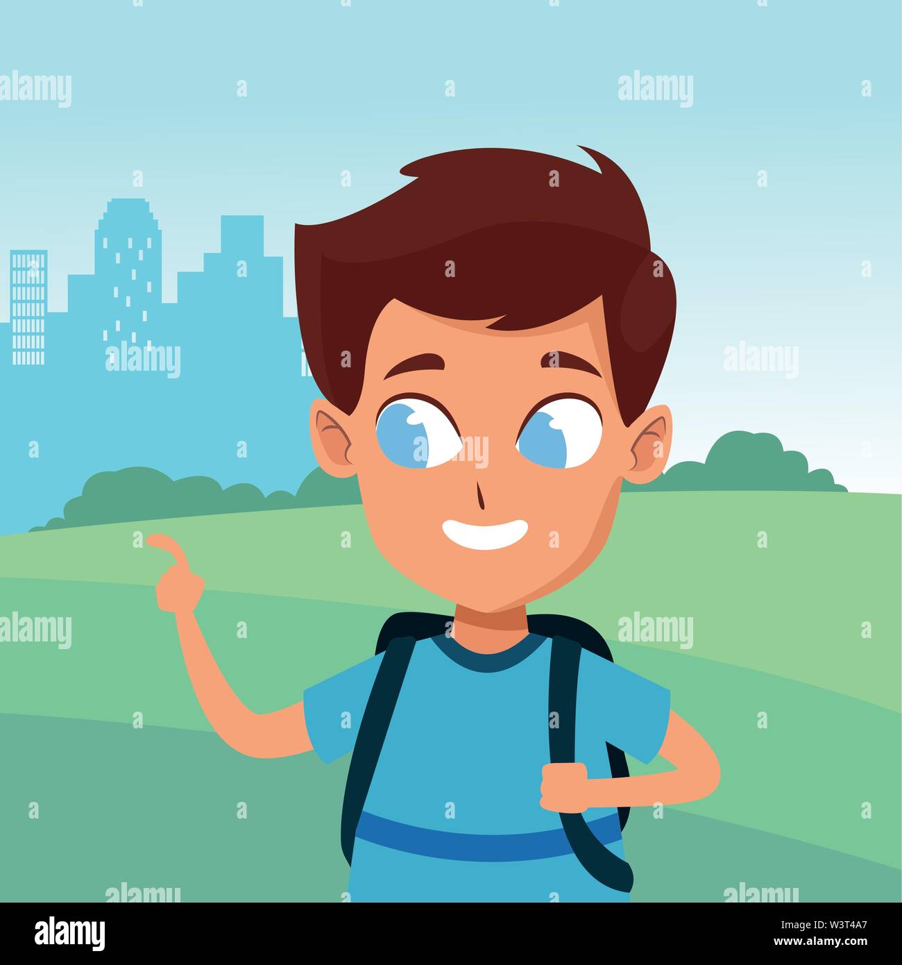 adorable cute young boy cartoon Stock Vector Image & Art - Alamy