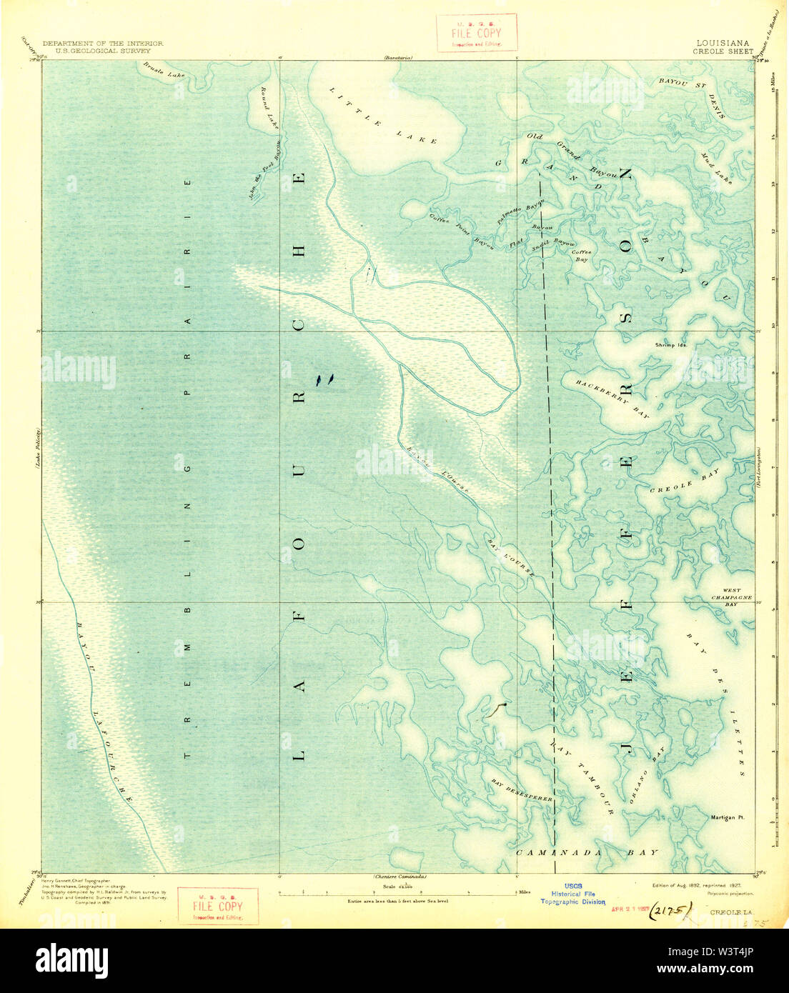 Creole louisiana map hi-res stock photography and images - Alamy