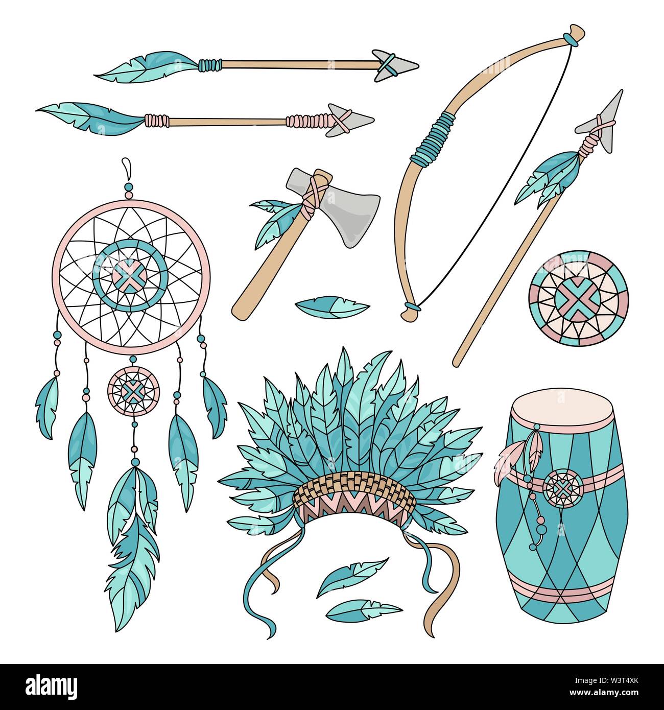 Native American Princess Drawing