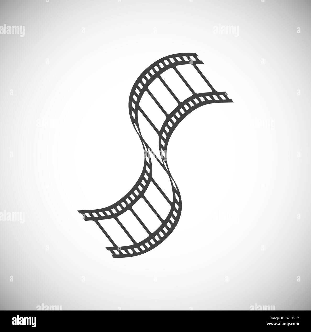 Film strip related icon on background for graphic and web design ...