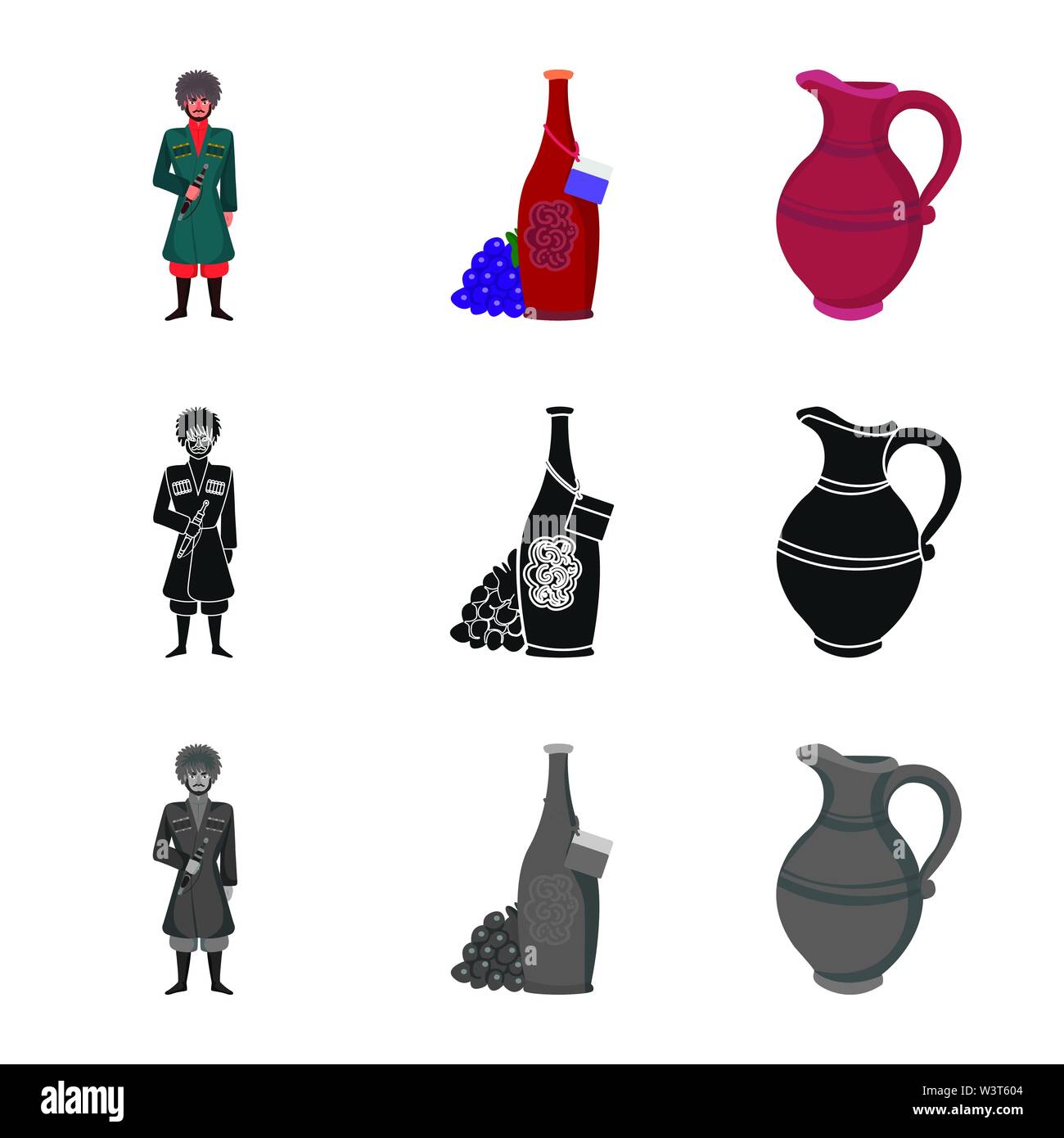 Vector design of culture and sightseeing sign. Set of culture and ...