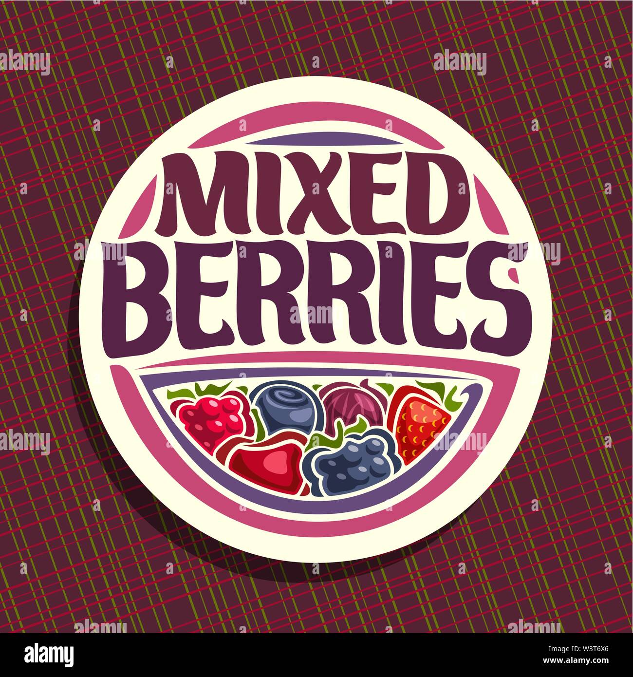 Mixed berries Stock Vector Images - Alamy