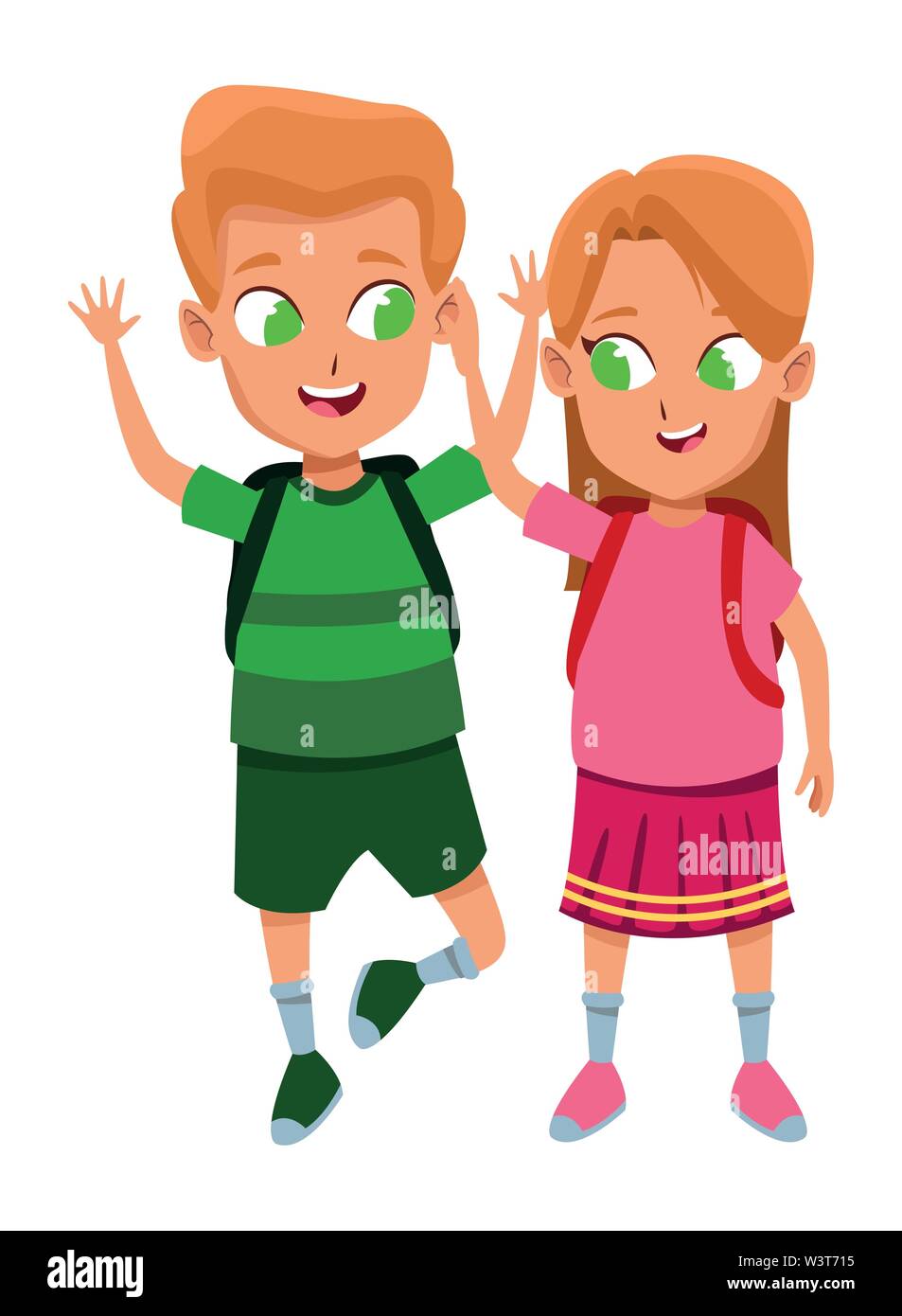 adorable cute children childhood cartoon Stock Vector Image & Art - Alamy