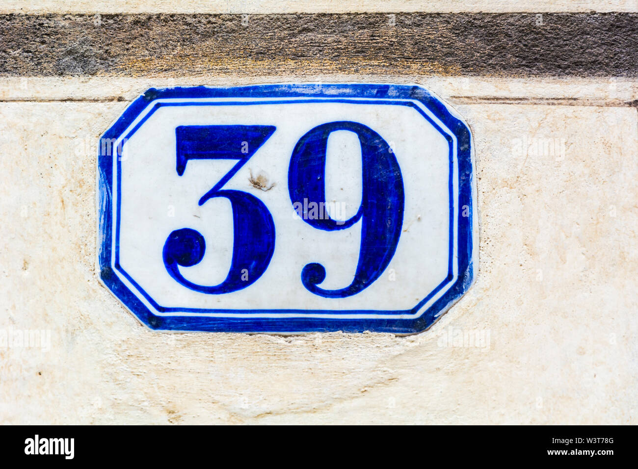 Enamel House Number Plate High Resolution Stock Photography and Images ...