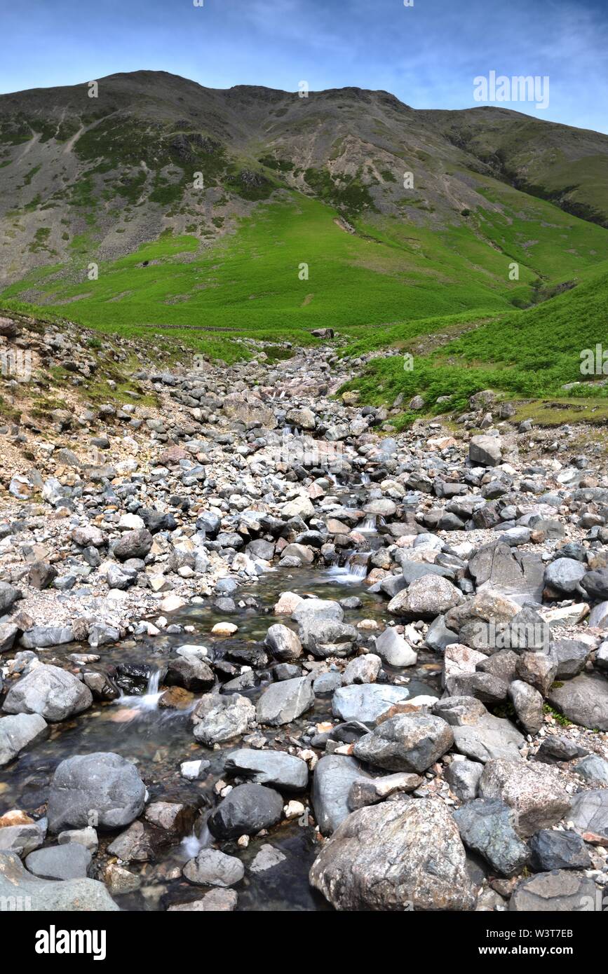Kirk Fell ridge high above Gable Beck Stock Photo - Alamy