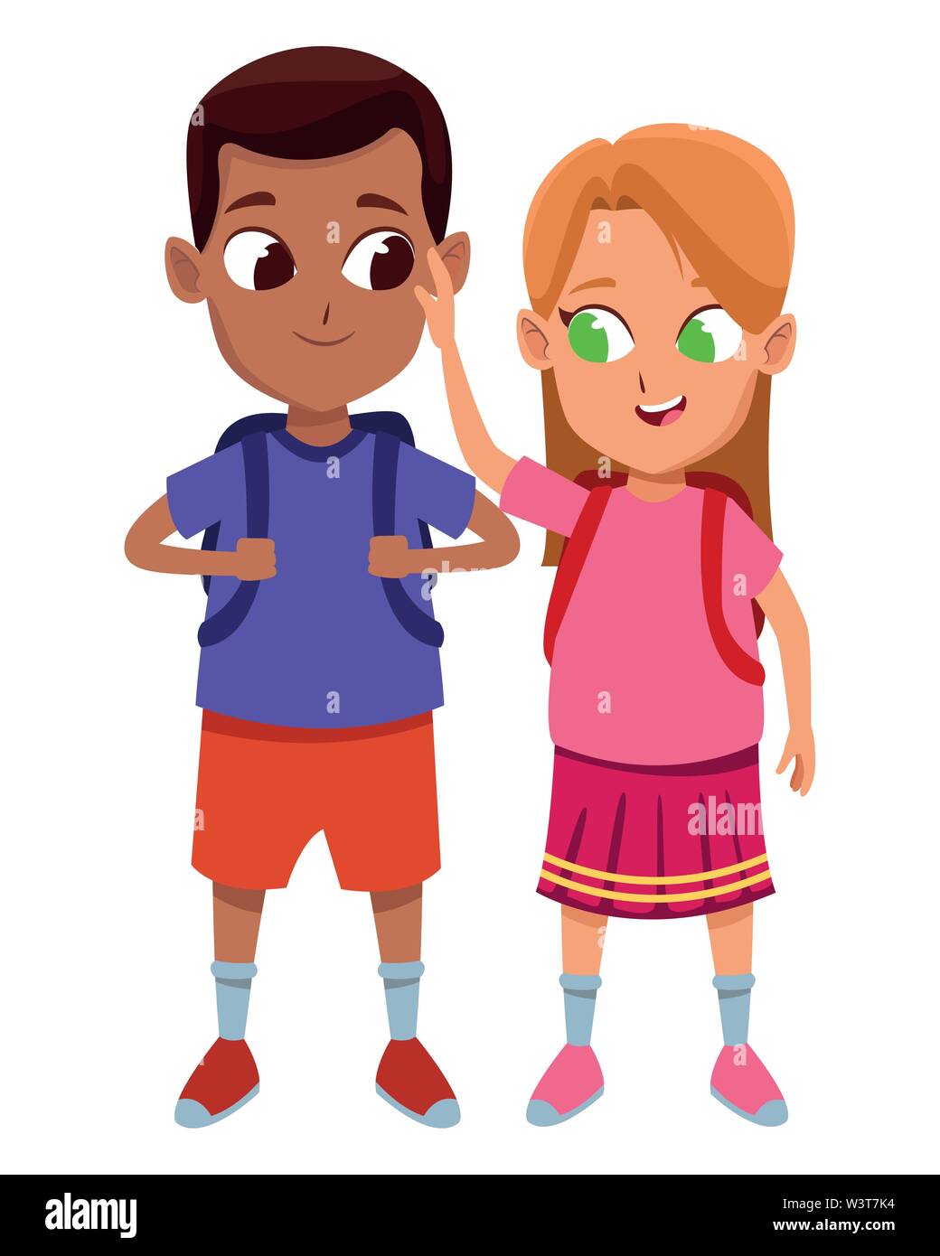 adorable cute children childhood cartoon Stock Vector Image & Art - Alamy