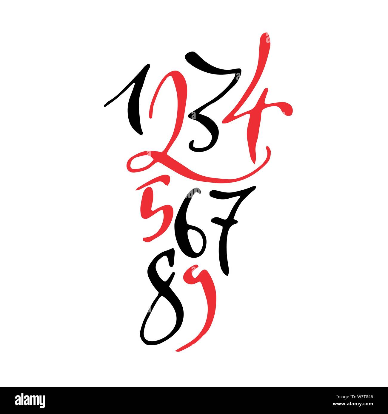 Black and red arabic style hand drawn high quality calligraphy poster ...