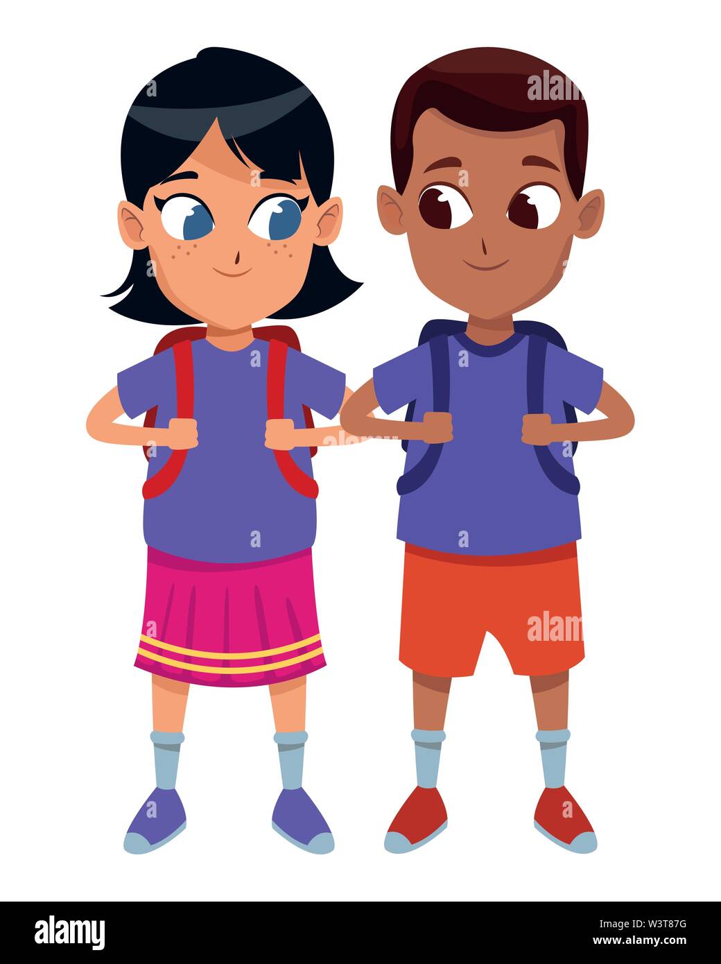 adorable cute children childhood cartoon Stock Vector Image & Art - Alamy