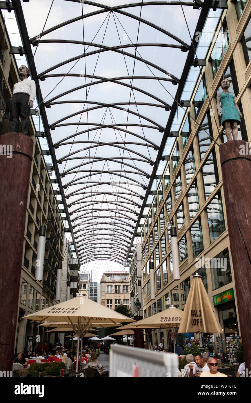 Shopping passage at Heiligegeistkirchplatz near the Museum Island in ...