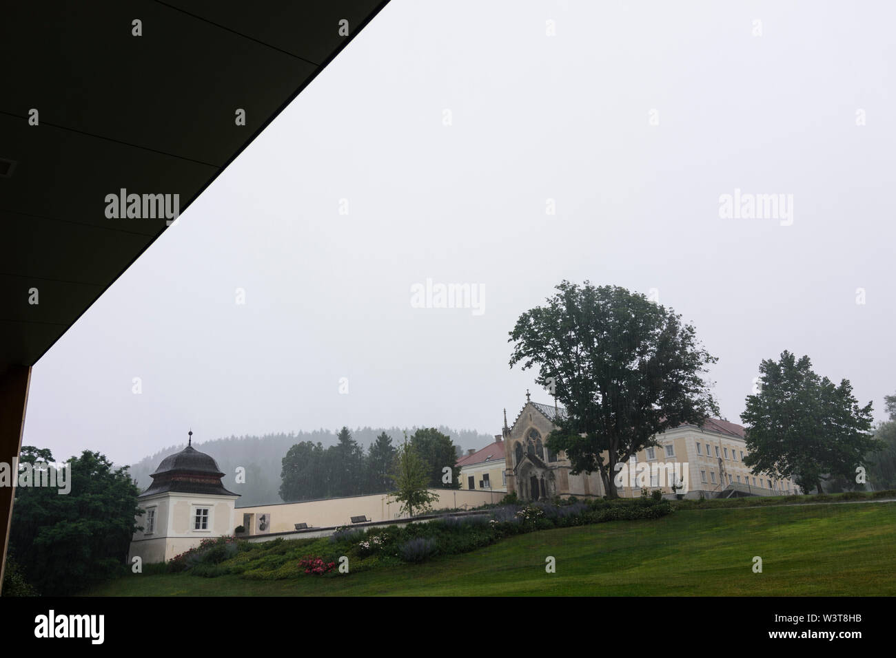 Alland: former castle Schloss Mayerling, today Karmel St. Josef ...