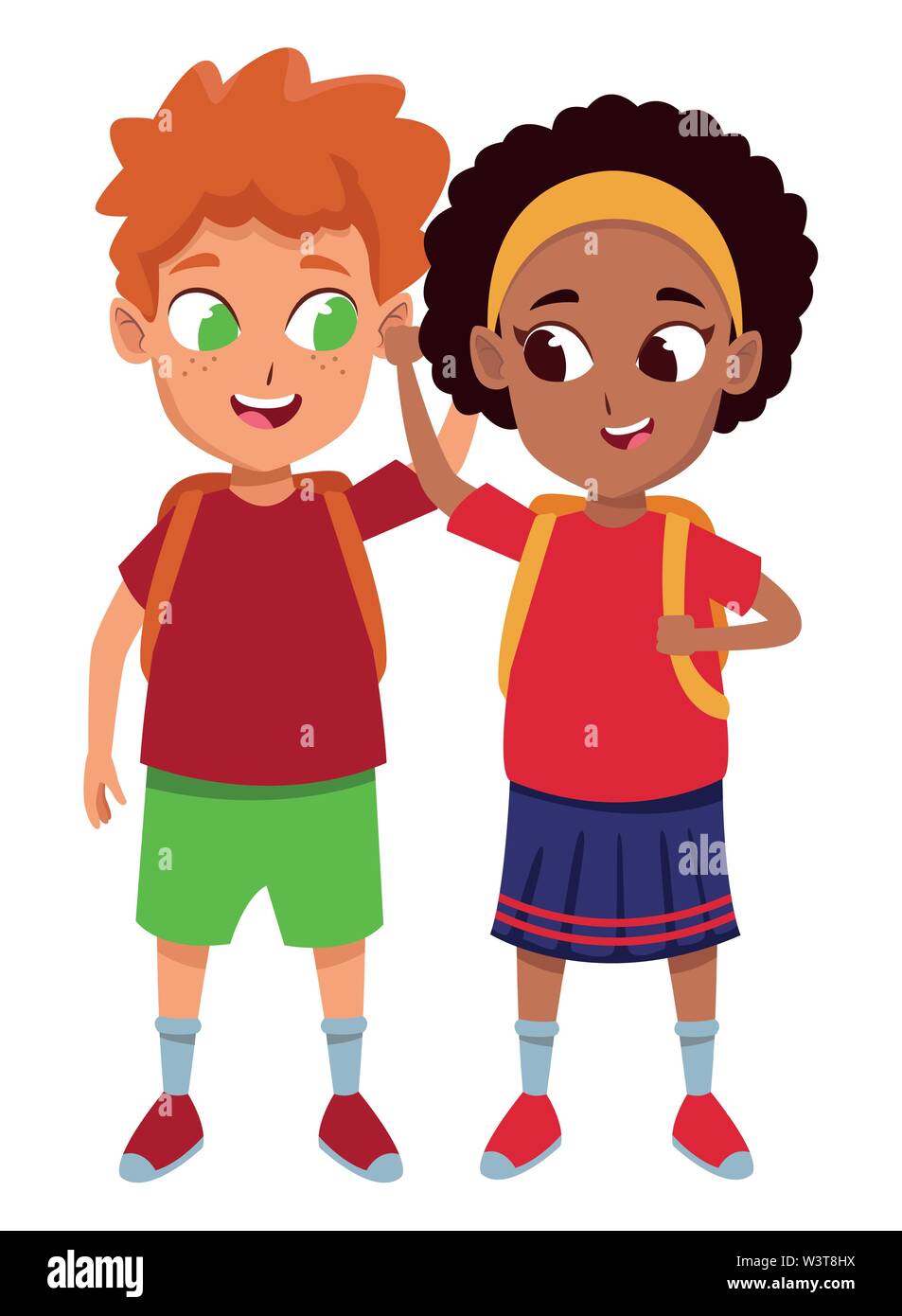 adorable cute children childhood cartoon Stock Vector Image & Art - Alamy