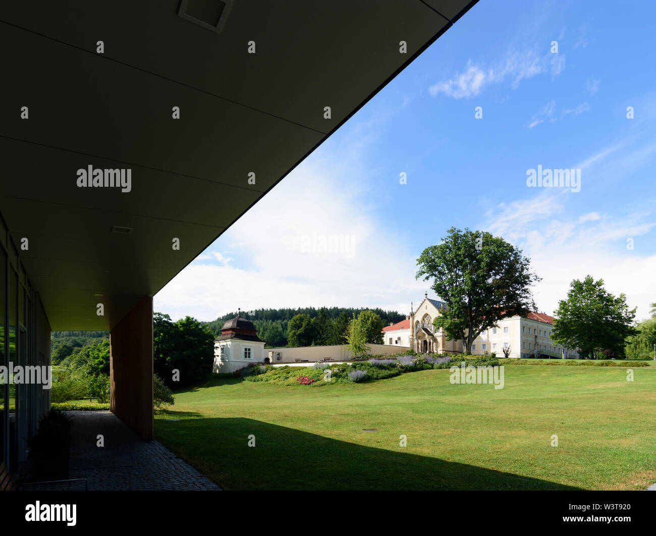 Alland: former castle Schloss Mayerling, today Karmel St. Josef ...