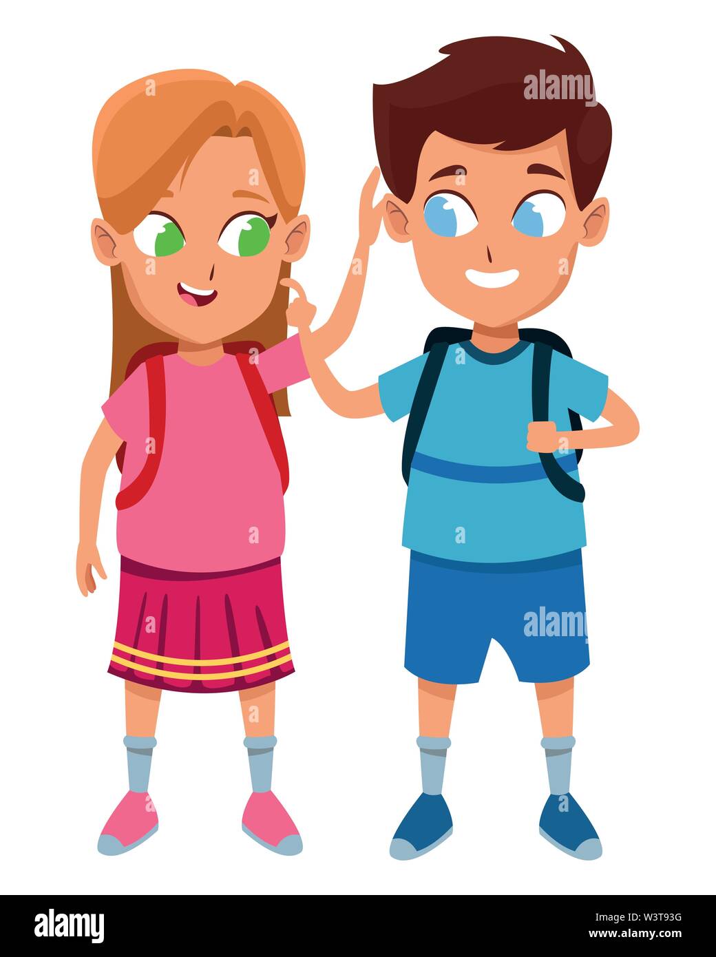 adorable cute children childhood cartoon Stock Vector Image & Art - Alamy